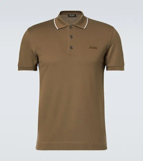Zegna Cotton-blend Polo Shirt