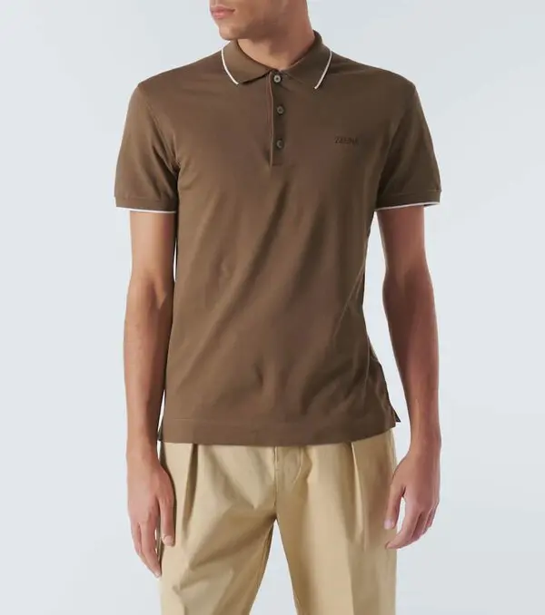 Zegna Cotton-blend Polo Shirt