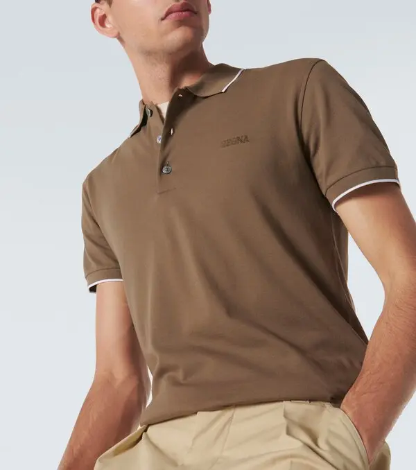 Zegna Cotton-blend Polo Shirt