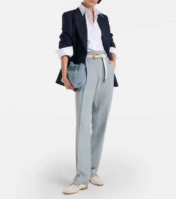 Brunello Cucinelli High-rise Straight Leg Trousers