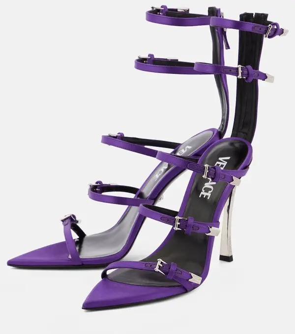 Versace Pin-point Leather Sandals