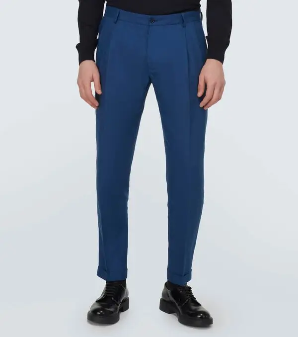Dolce & Gabbana Slim Linen Pants