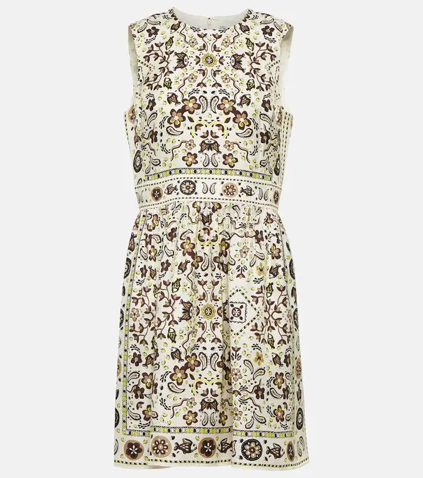 Tory Burch Printed Silk Mini Dress