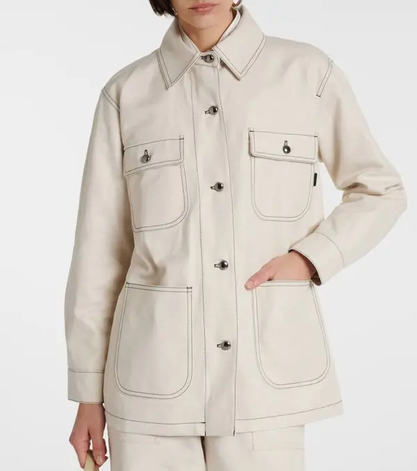 Max Mara Dardano Cotton-linen Jacket