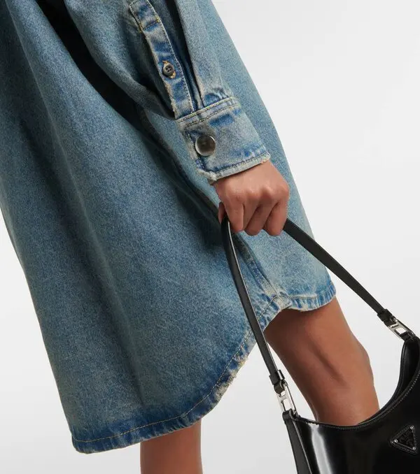 Prada Oversized Denim Shirt Dress