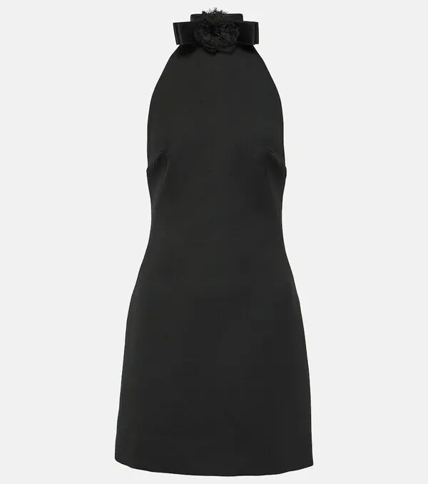 Dolce & Gabbana Halterneck Virgin Wool Minidress