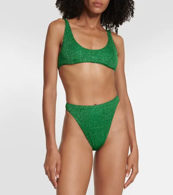 Oseree Lumiere Metallic Bikini Set