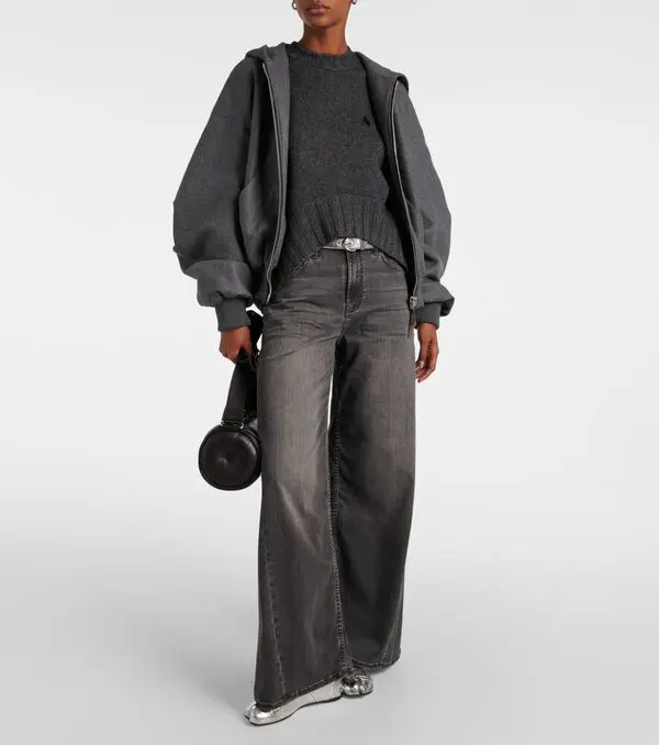 Ag Mid-rise Wide-leg Jeans