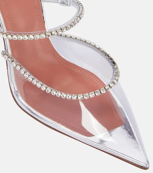 Amina Muaddi Gilda Embellished Mules