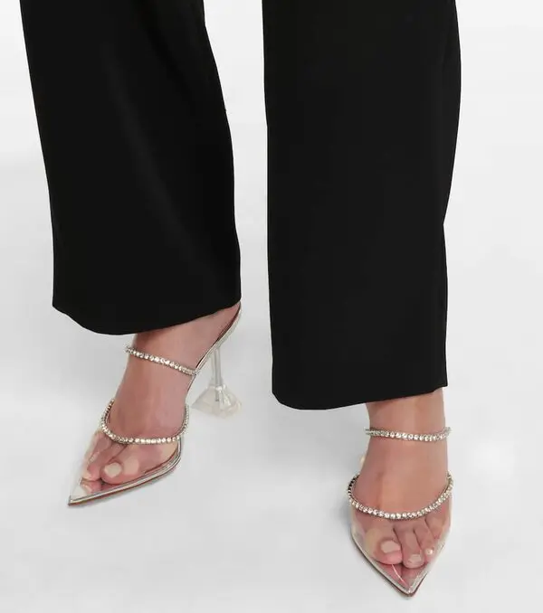 Amina Muaddi Gilda Embellished Mules
