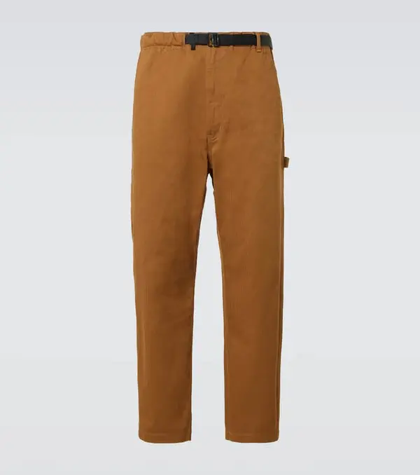Comme Des Garçons Herringbone Cotton Straight Leg Trousers