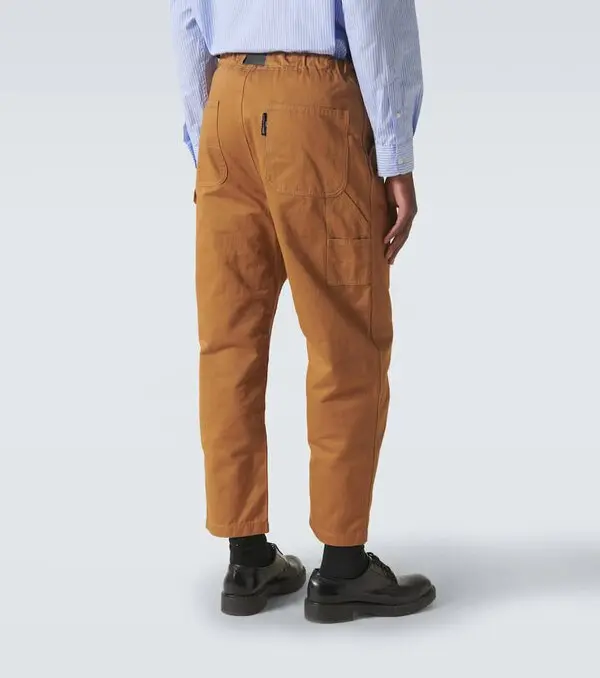 Comme Des Garçons Herringbone Cotton Straight Leg Trousers