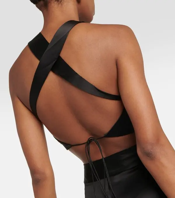 THE SEI Silk Satin Bra Top
