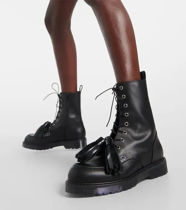 JW Anderson Leather Combat Boots