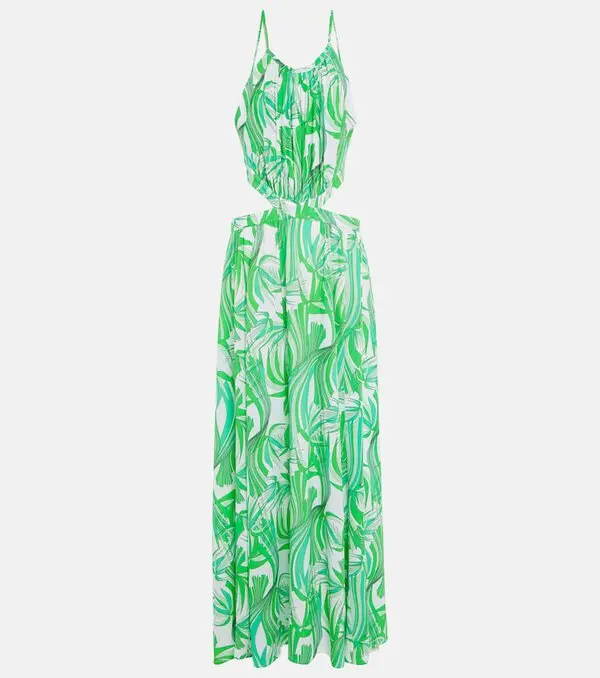 Melissa Odabash Arabella Printed Maxi Dress - Green