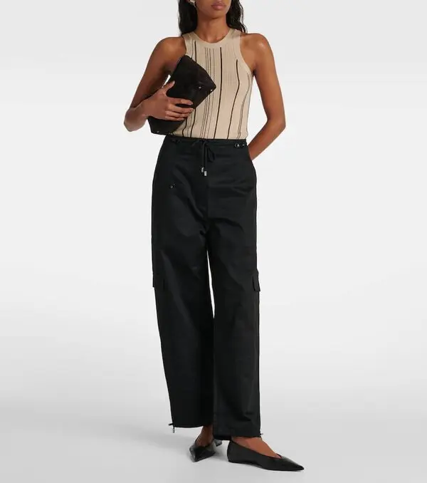 TOTEME Mid-rise Cotton Cargo Pants