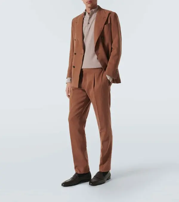 Zegna Cotton Polo Sweater - Neutrals