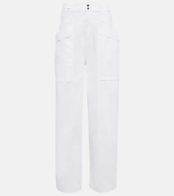 MARANT ETOILE Ruby High-rise Cotton Pants