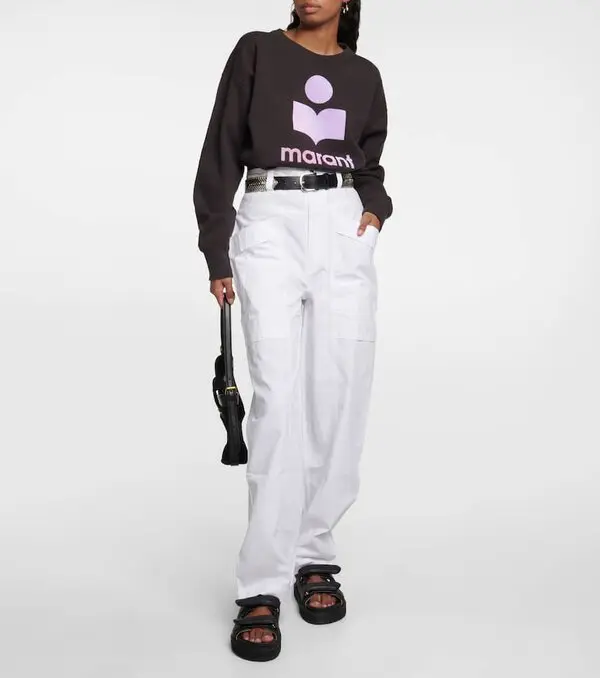 MARANT ETOILE Ruby High-rise Cotton Pants