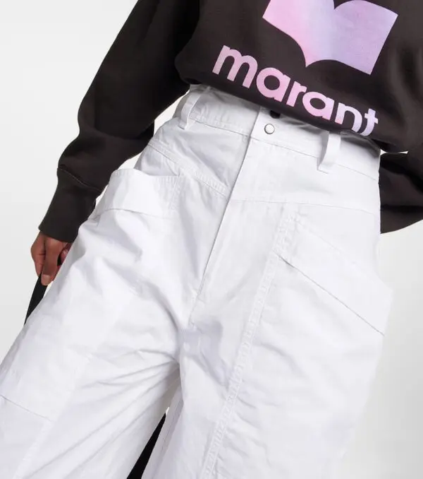 MARANT ETOILE Ruby High-rise Cotton Pants