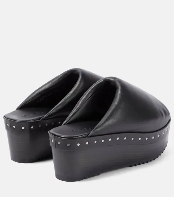 Rick Owens Padded Leather Platform Sandals