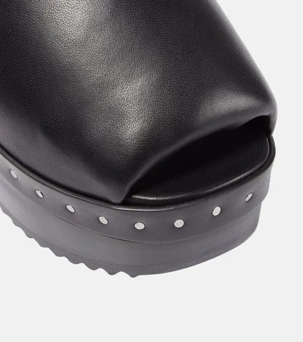 Rick Owens Padded Leather Platform Sandals
