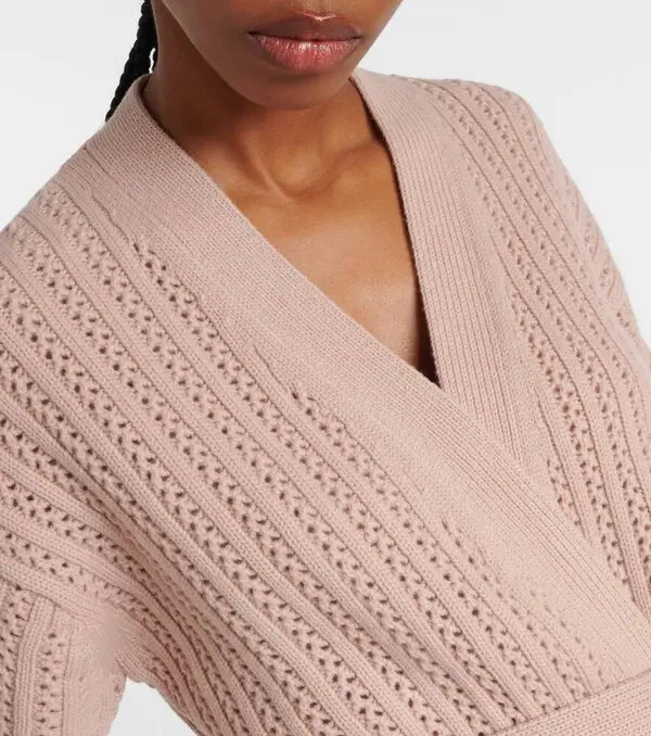 Max Mara Belted Wool And Cashmere Cardigan