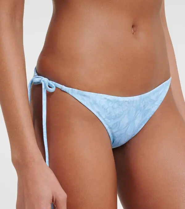 Versace Barocco Low-rise Bikini Bottoms