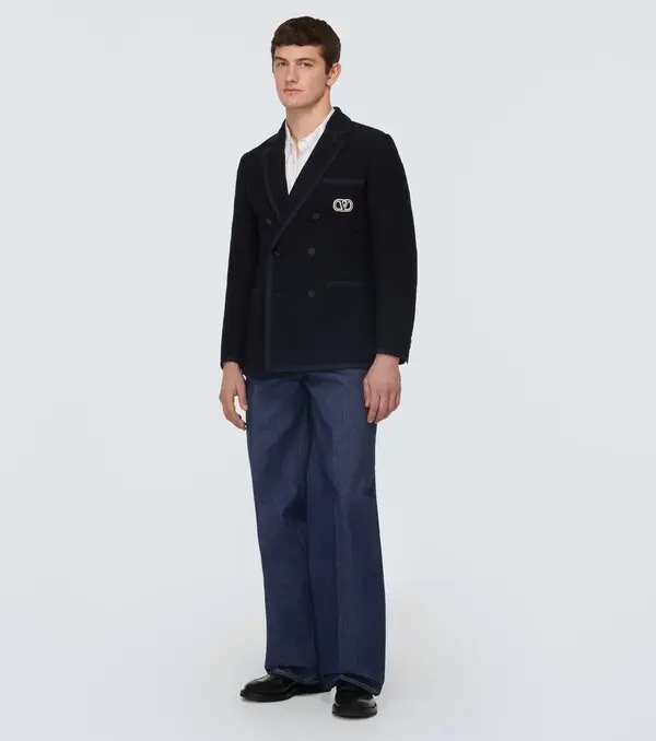 Valentino Garavani Mid-rise Wide-leg Jeans
