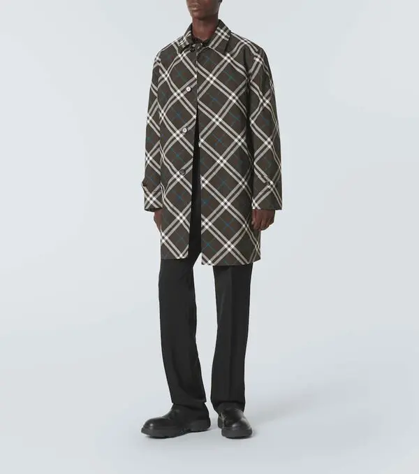 Burberry Check Print Raincoat