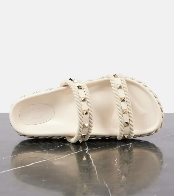 Valentino Garavani Rockstud Espadrille Sandals