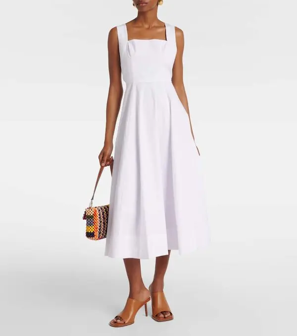 Staud Teresa Cotton Midi Dress