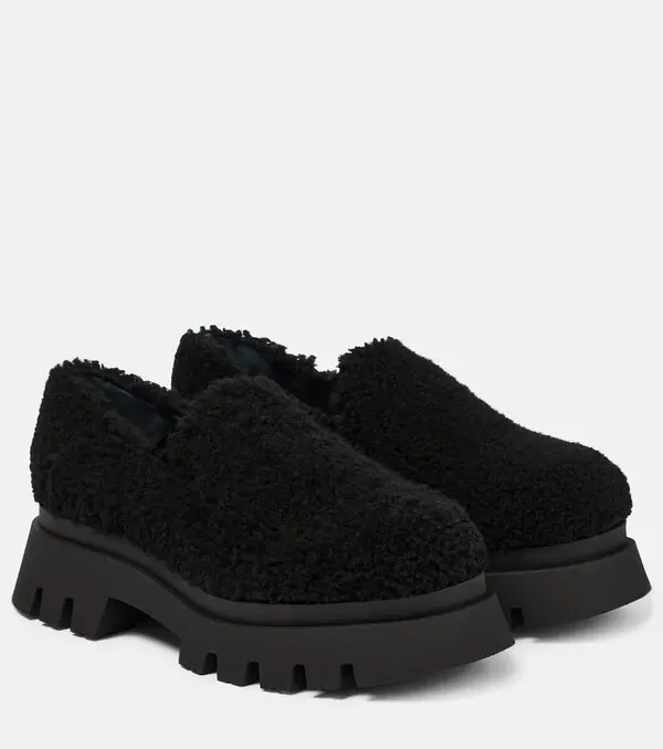 Dorothee Schumacher Shearling Platform Loafers