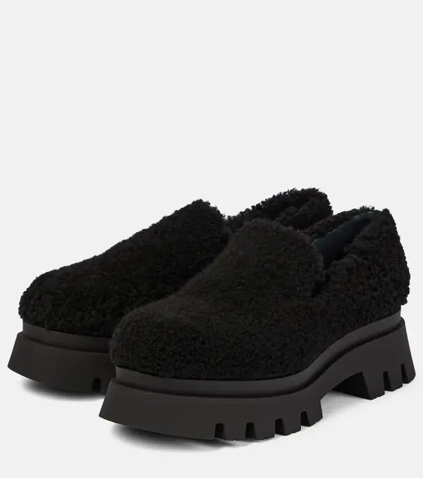 Dorothee Schumacher Shearling Platform Loafers