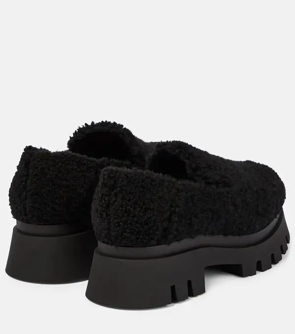 Dorothee Schumacher Shearling Platform Loafers