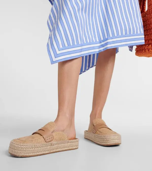JW Anderson Leather-trimmed Mules