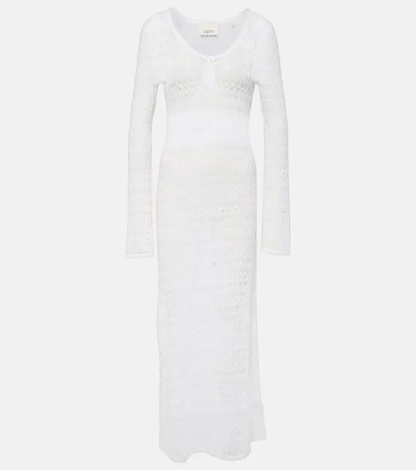 Isabel Marant Cotton-blend Maxi Dress - White