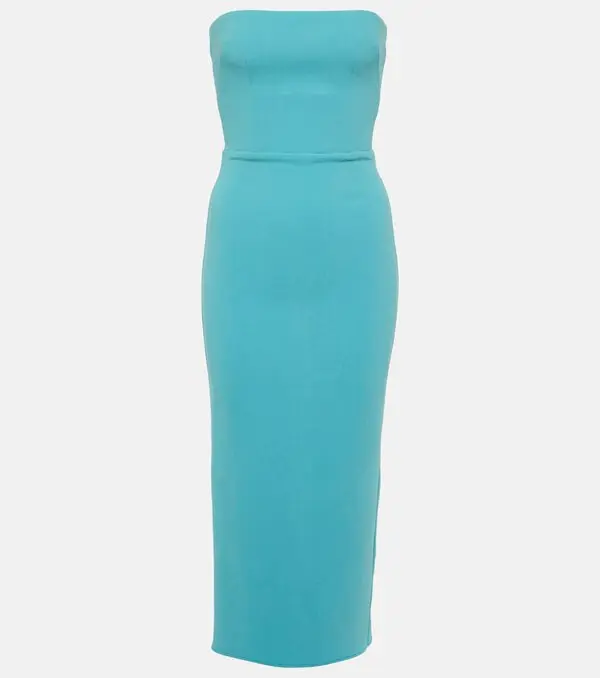 Alex Perry Strapless Midi Dress