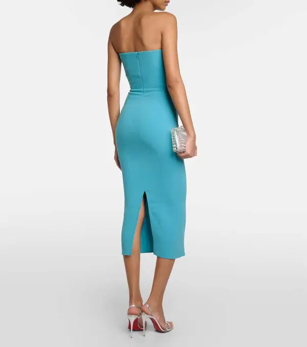 Alex Perry Strapless Midi Dress