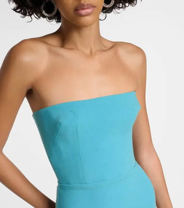 Alex Perry Strapless Midi Dress