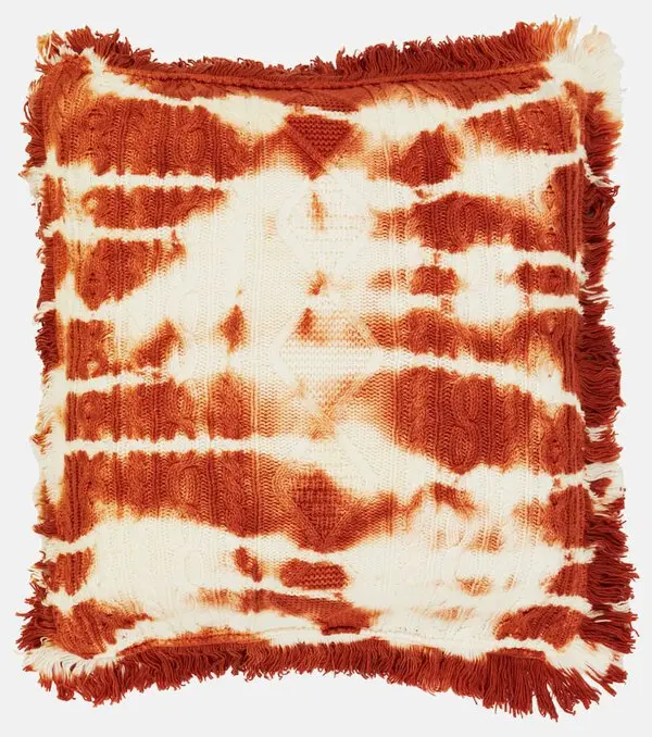 Alanui Piedras Rojas Wool Cushion - Red