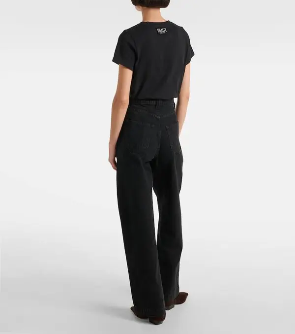 Khaite Hewitt High-rise Straight Jeans