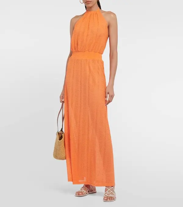 Melissa Odabash Maeva Halter-neck Maxi Dress
