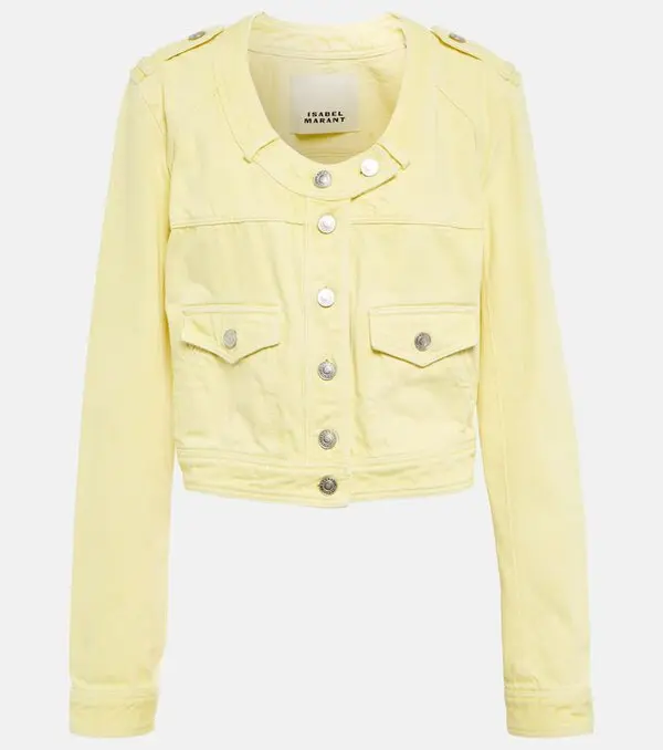 Isabel Marant Valene Cropped Denim Jacket