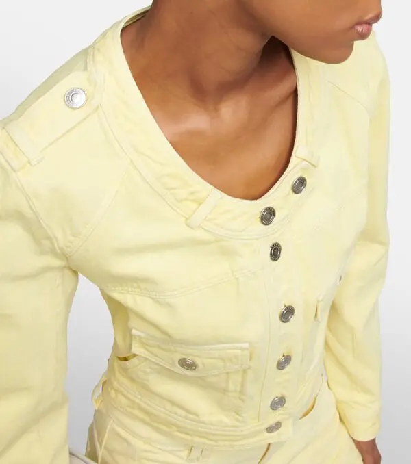 Isabel Marant Valene Cropped Denim Jacket