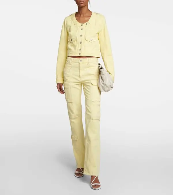 Isabel Marant Valene Cropped Denim Jacket
