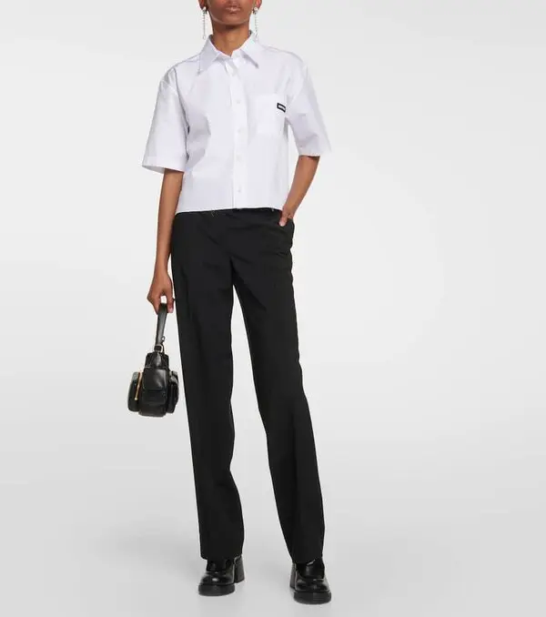 Miu Miu Leather Penny Loafers