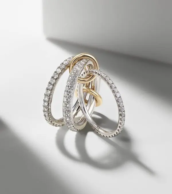 SPINELLI KILCOLLIN Nova Sterling Silver And 18kt Gold Diamond Ring