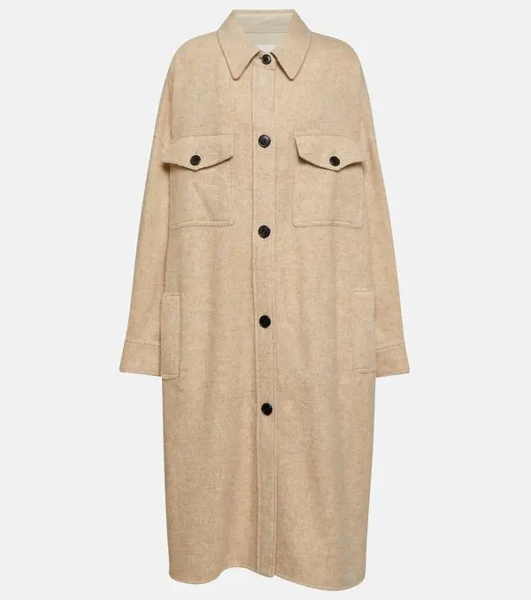 MARANT ETOILE Fontia Wool-blend Coat