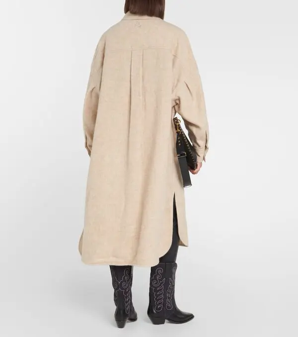 MARANT ETOILE Fontia Wool-blend Coat